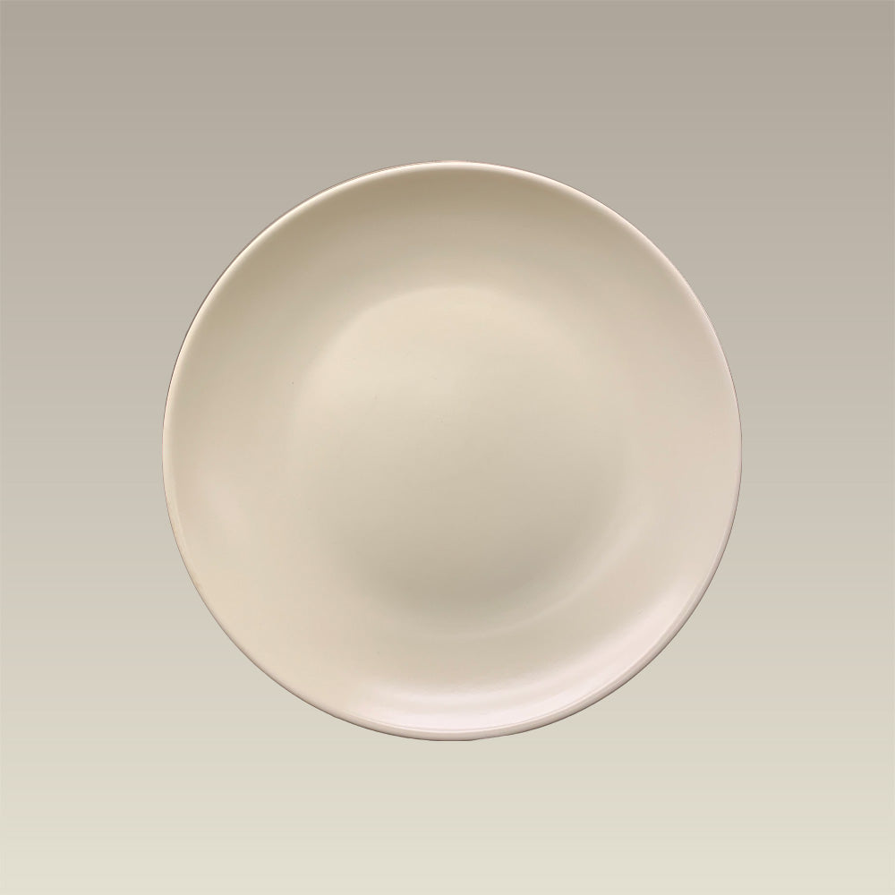 8" Cream Eggshell Stoneware Coupe Plate — Maryland China