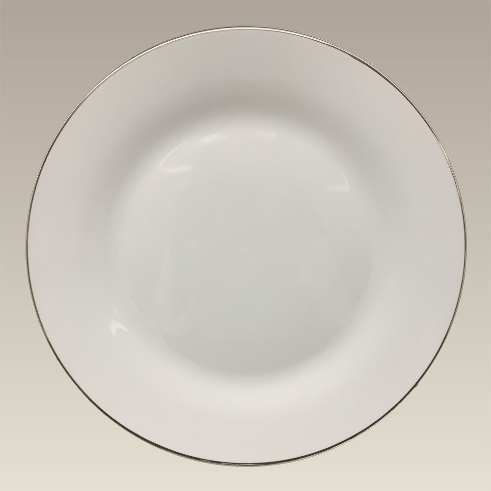 11.875" Single Platinum Banded Plate — Maryland China