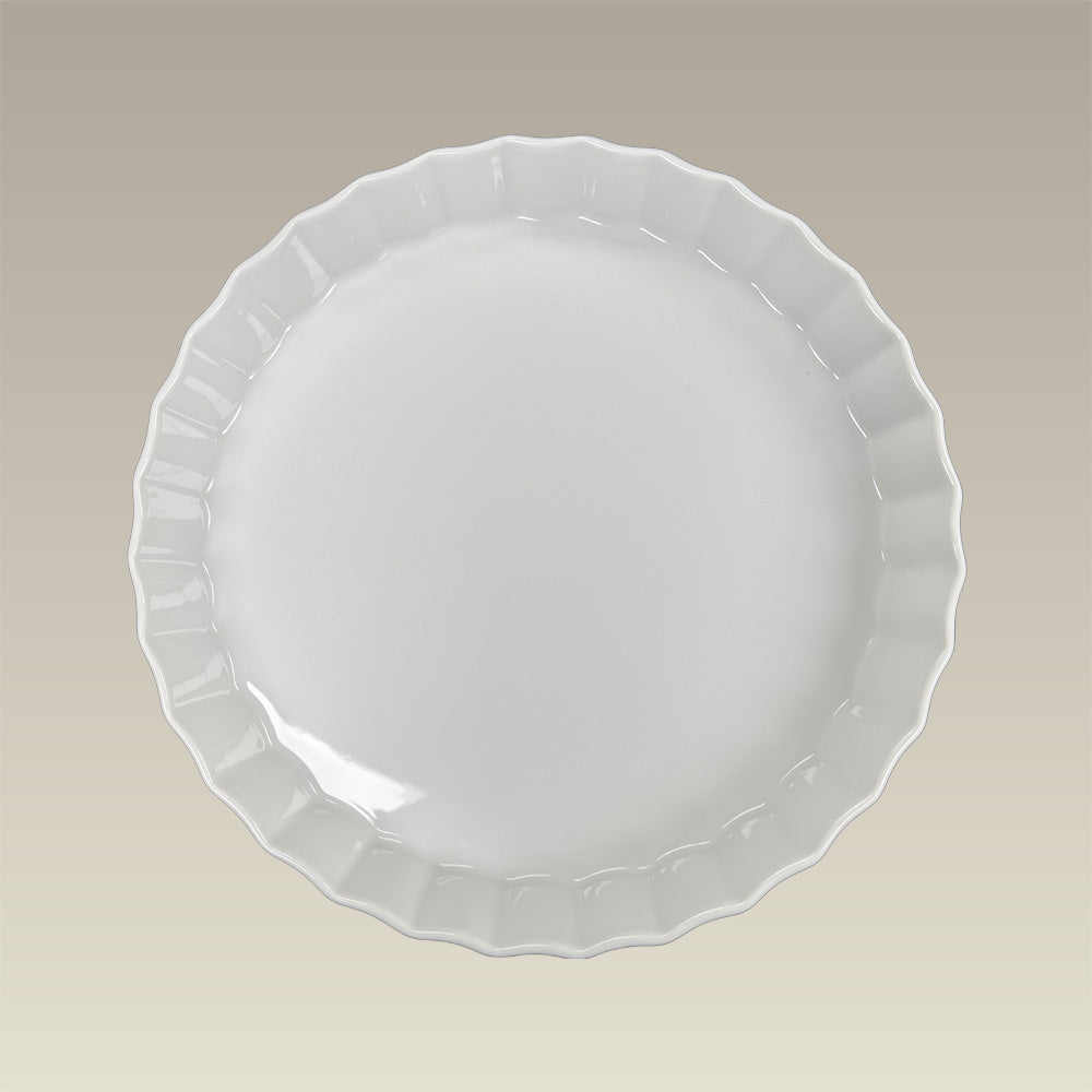 10.5" Fluted Pie Plate — Maryland China