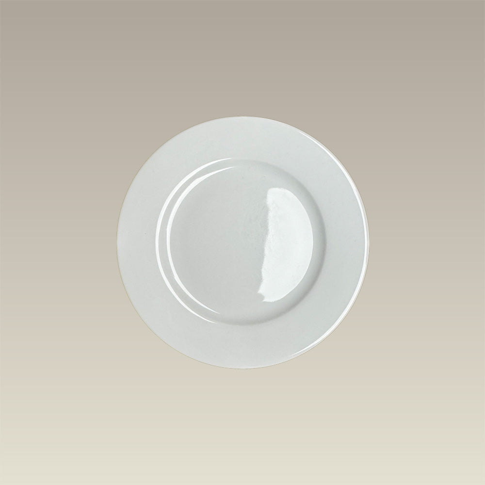 6.25" Ultra White Rim B&B Plate — Maryland China