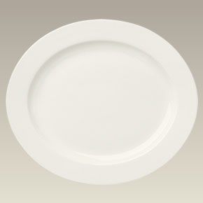 15.75" Cream Colored Oval Platter — Maryland China