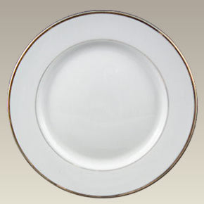 9.75" Double Gold Banded Rim Plate — Maryland China